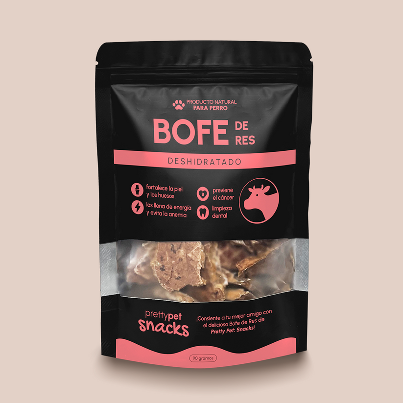 Snack Perros | BOFE DE RES - 90 GR. – Pretty Pet