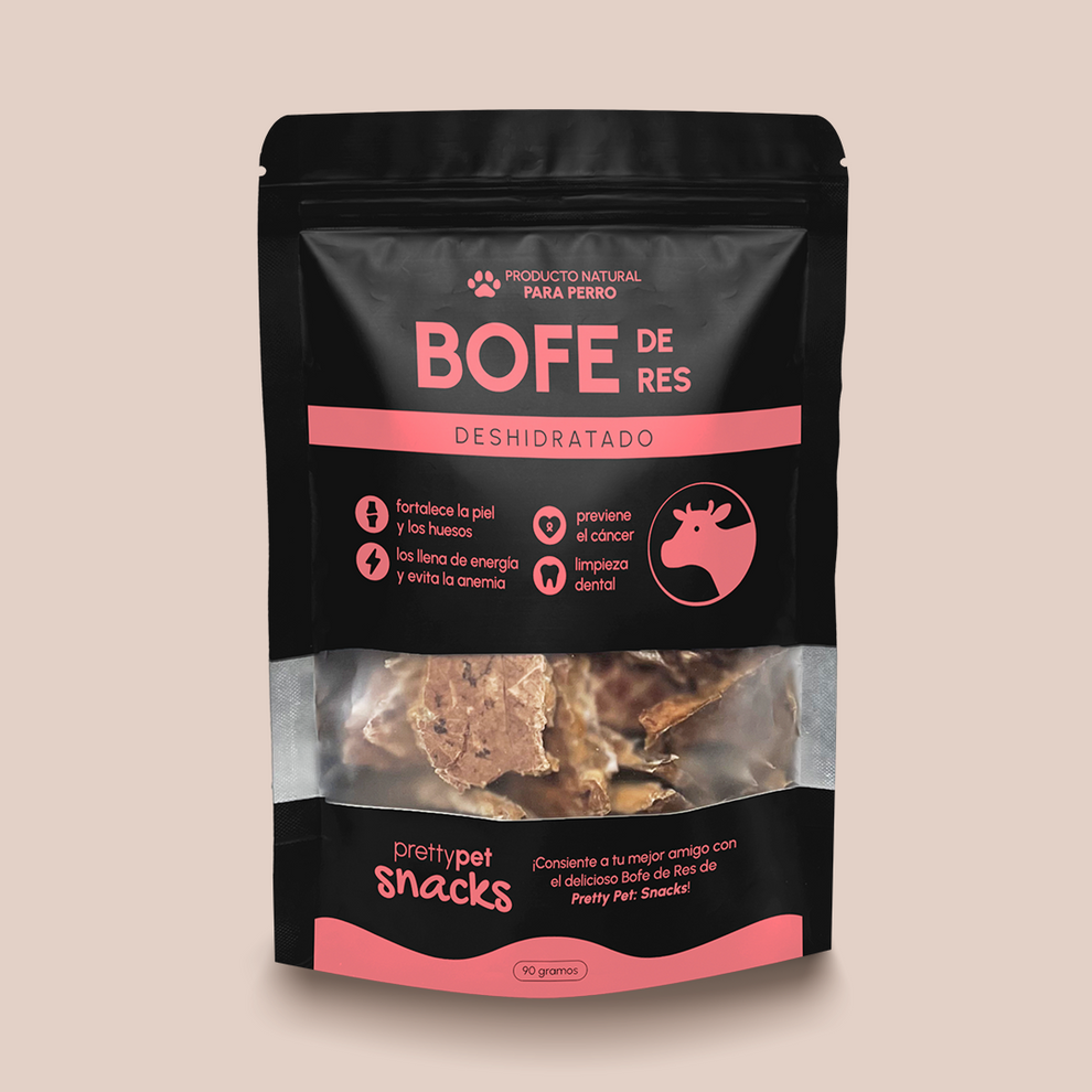 Snack Perros | BOFE DE RES - 90 GR. – Pretty Pet